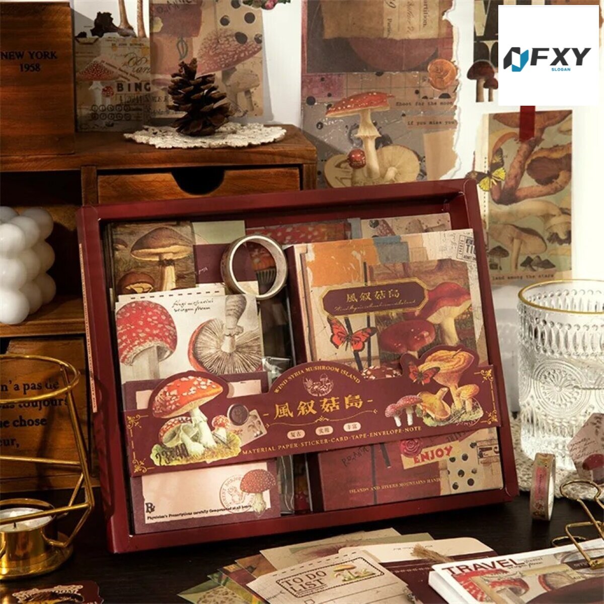 Эксклюзивный творческий набор Voropaeva11 для скрапбукинга в красной коробке