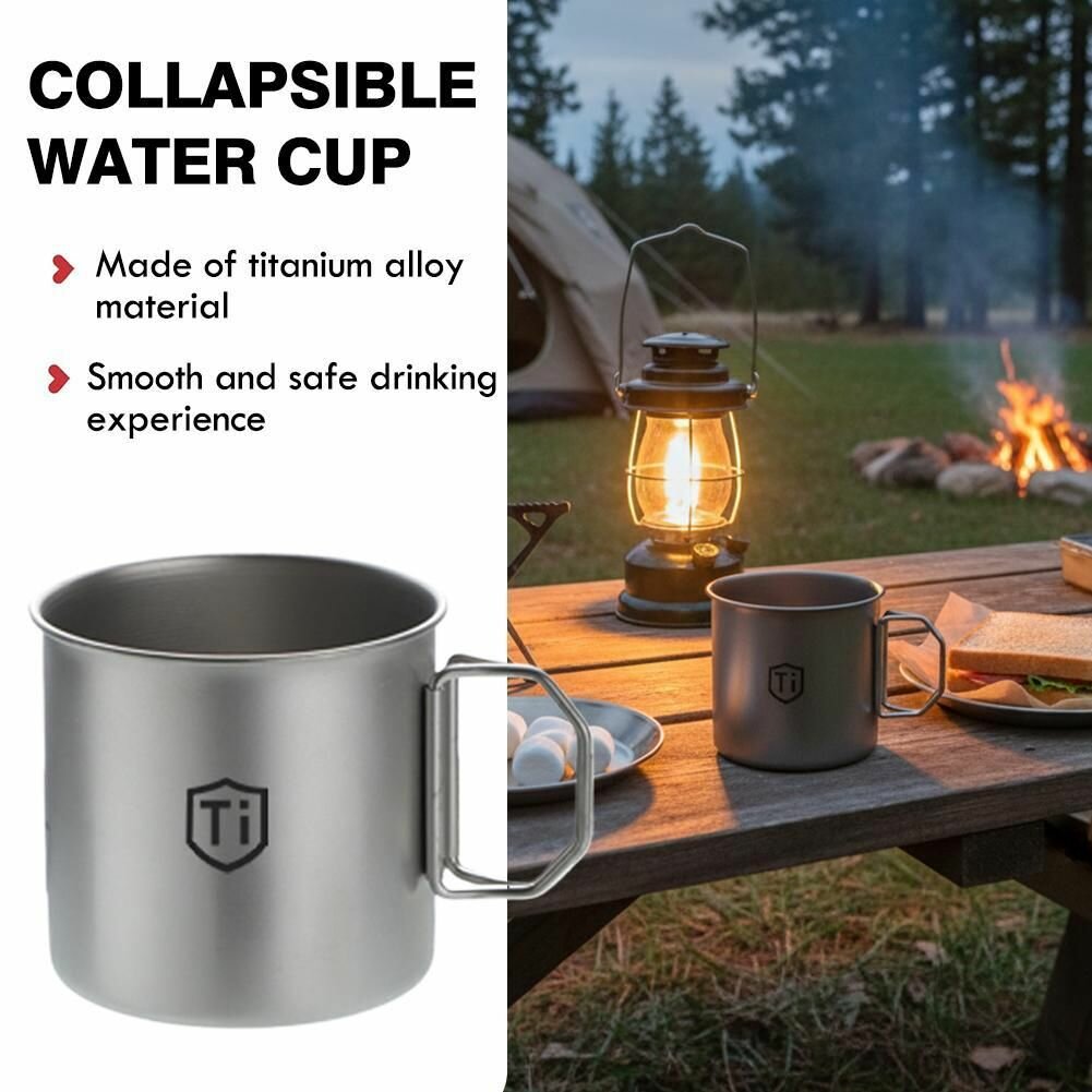 Титановая дорожная чашка