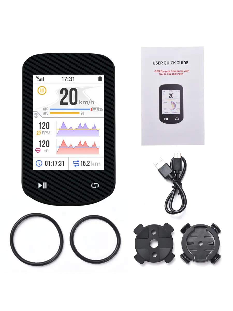 GPS-велосипедный компьютер, беспроводной, водонепроницаемый,