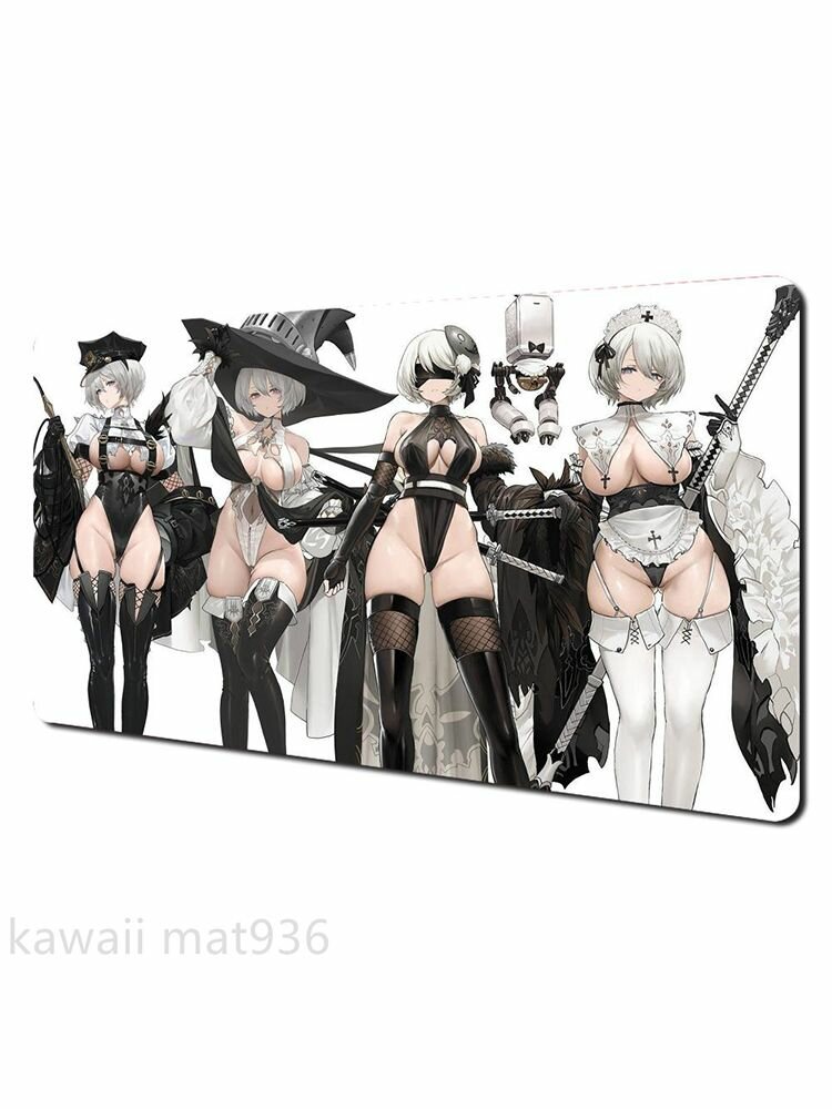 Ковер "2B Сейлор Мун" NieR: Automata, для рабочего стола, 40 см x 90 см