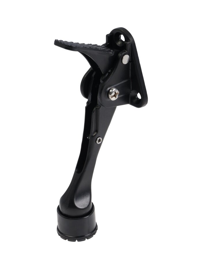 Фиксатор дверной LOCKLAND «козья ножка», с автоподъемом, черный