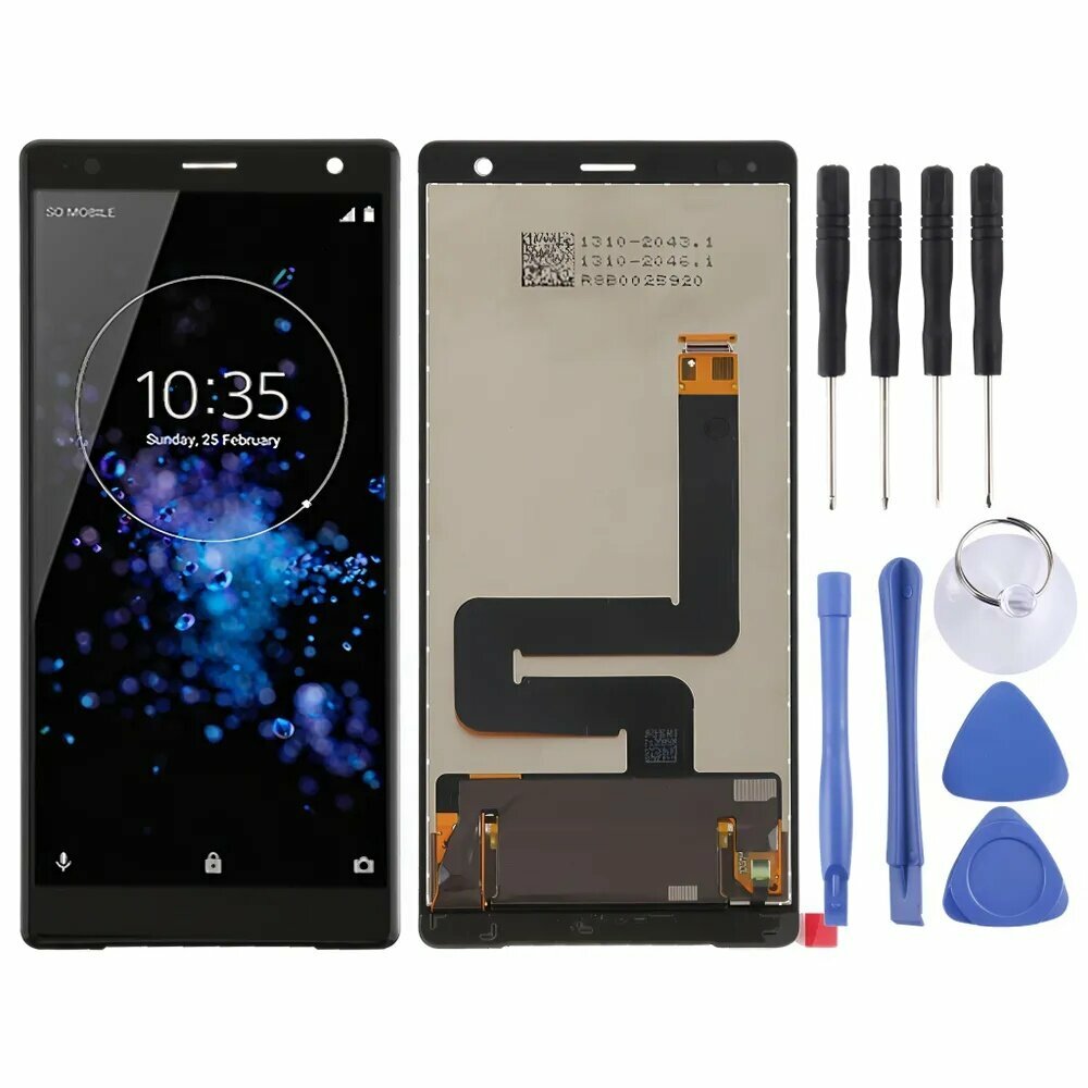 Дисплей (экран) для SONY XPERIA XZ2 (ORIG) черное стандартный вариант модели серии