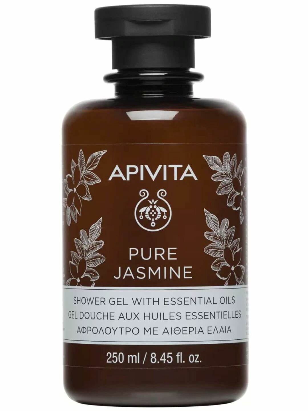 Апивита Чистый Жасмин Гель для душа с эфирными маслами, 250 мл | APIVITA Shower Gel