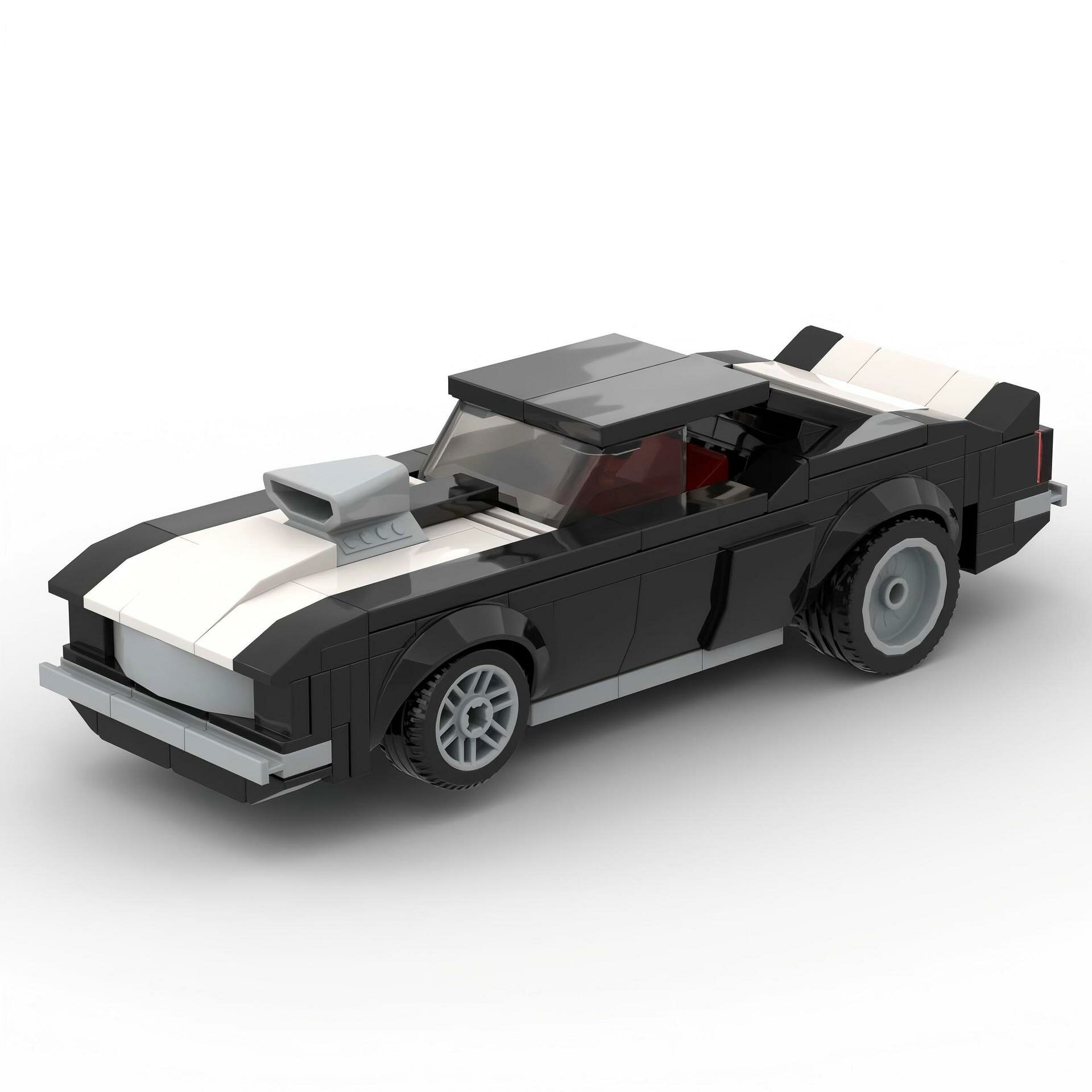 Набор MOC puzzle для сборки игрушечных моделей, коллекция спортивных автомобилей с шестью сетками, творческая сборка моделей автомобилей, детские подарки, подходит для мальчиков