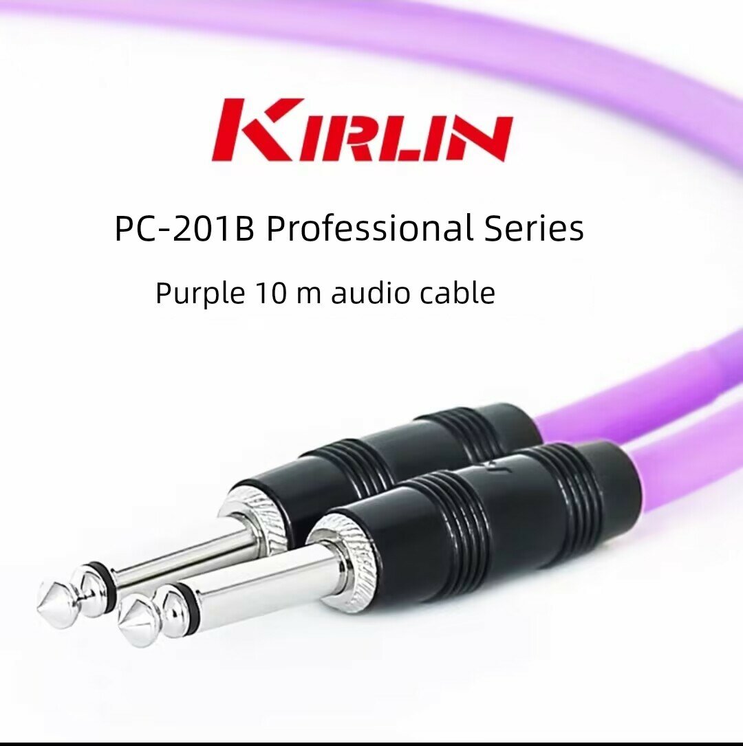 Электрогитарный кабель Kirlin с шумоподавлением, высококачественный аудиокабель, деревянный корпус, эффектор для