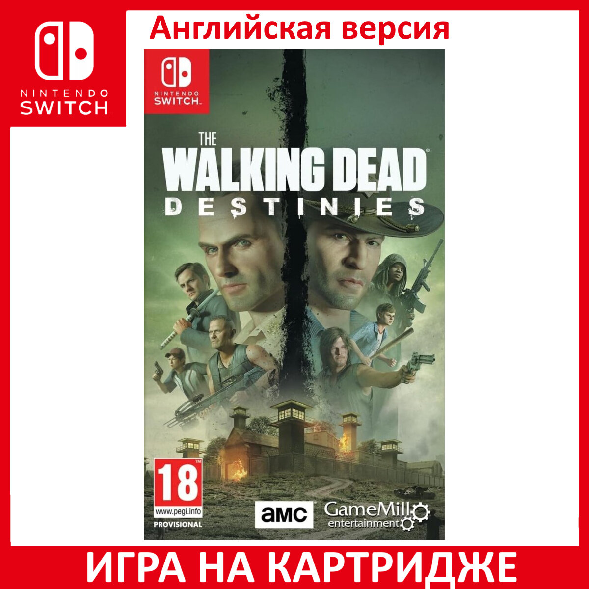 Игра The Walking Dead (Ходячие мертвецы): Destinies Switch Английский язык Картридж на Nintendo Switch