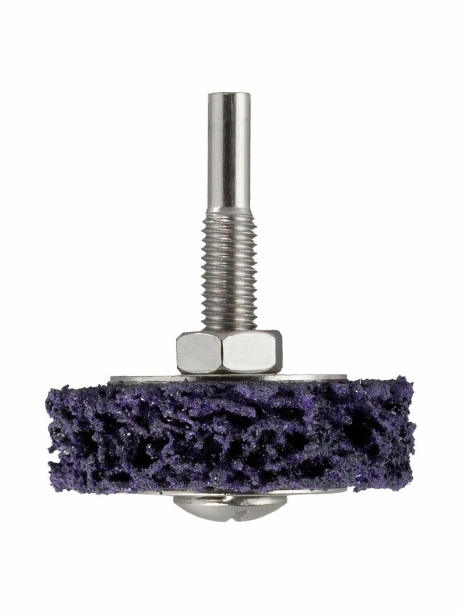 Диск коралловый зачистной для дрели/шуруповерта, 50 мм, с осью