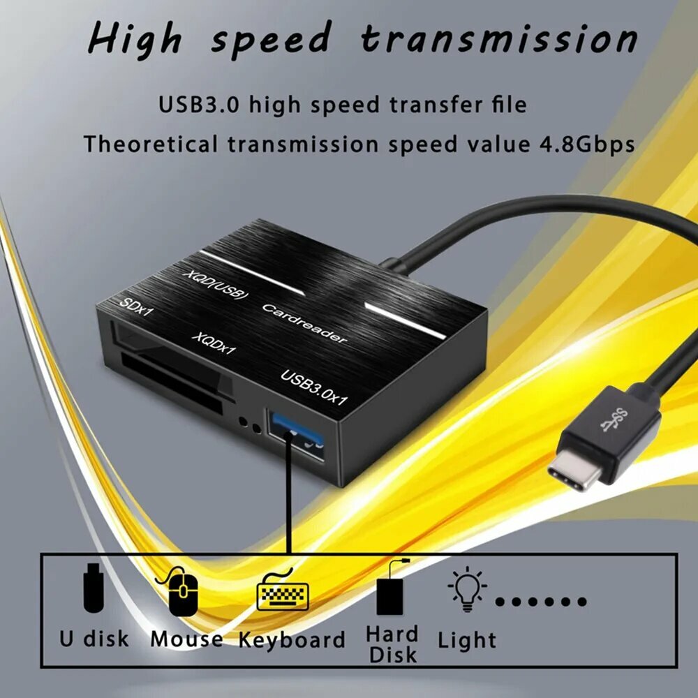 Картридер USB 3.0 SD XQD — фото 1