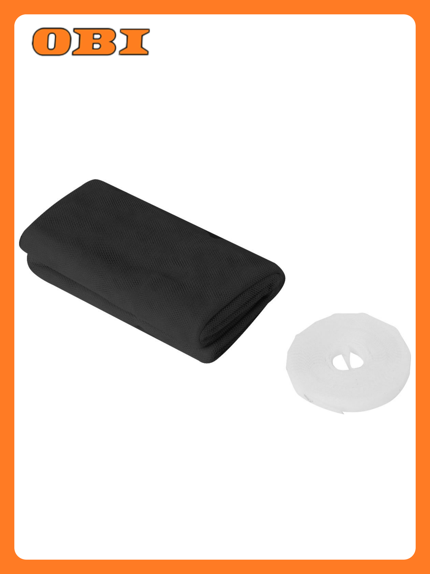 Москитная сетка LUX-TOOLS, полиэстер, липучки, 130х150 см, черная