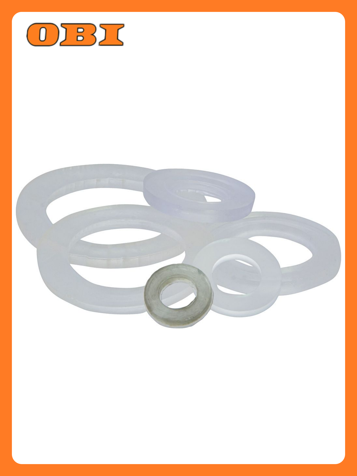 Набор прокладок Masterprof "Сантехник", прозрачные, для систем водоснабжения и отопления