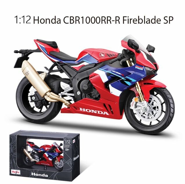 Модель гоночного мотоцикла Maisto 1:12 Honda CBR 1000RR-R Fireblade SP (красный/синий)