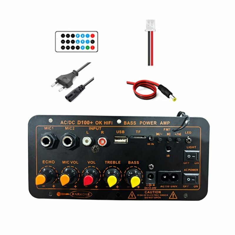 Цифровой аудиоусилитель BT5.0 мощностью D100 + 100 Вт для малогабаритных автомобильных систем с передовой технологией DSP