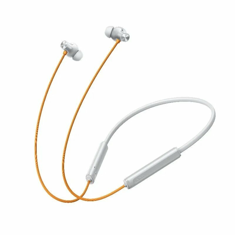 Realme Наушники беспроводные с микрофоном realme Buds Wireless 5, Bluetooth, USB Type-C, оранжевый, серебристый