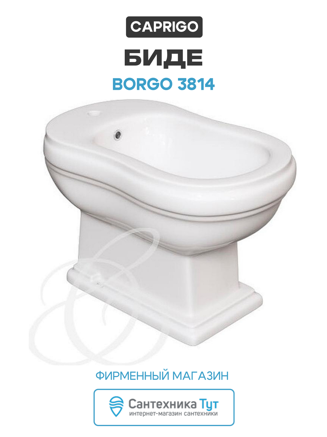 Биде Caprigo Borgo 3814 цвет Белый, качество и надежность