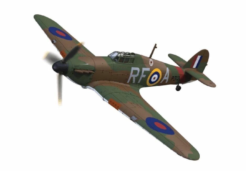 Corgi AA27602 1/72 Готовая модель истребителя Hawker Hurricane Mk.I, польский офицер З. К. Хеннберг, польская эскадрилья RAF