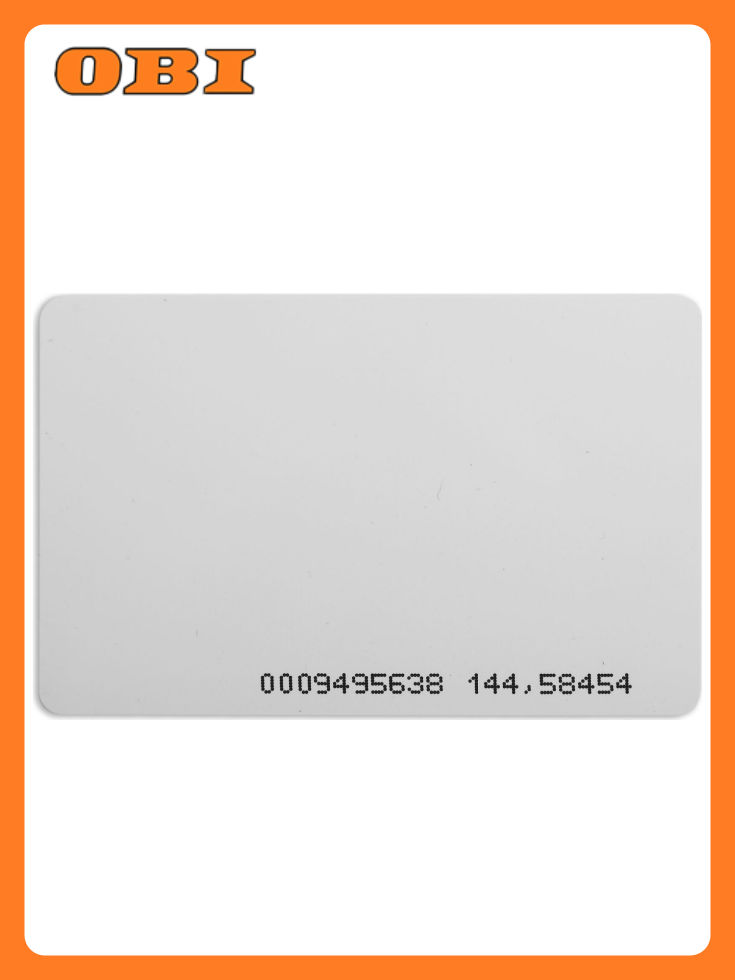 Ключ-карта Rexant EM-Marin, бесконтактная, 125 кГц, пластик, белый