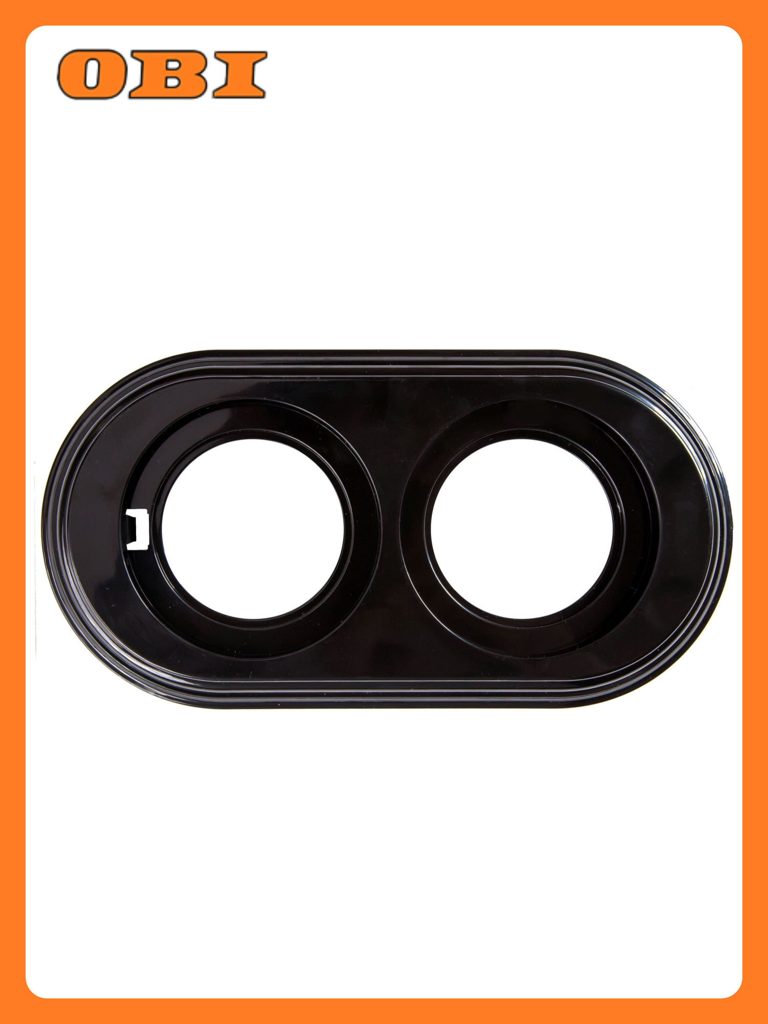 Рамка для розеток BIRONI "Лизетта" BF1-620-23, ABS-пластик, IP20, черная