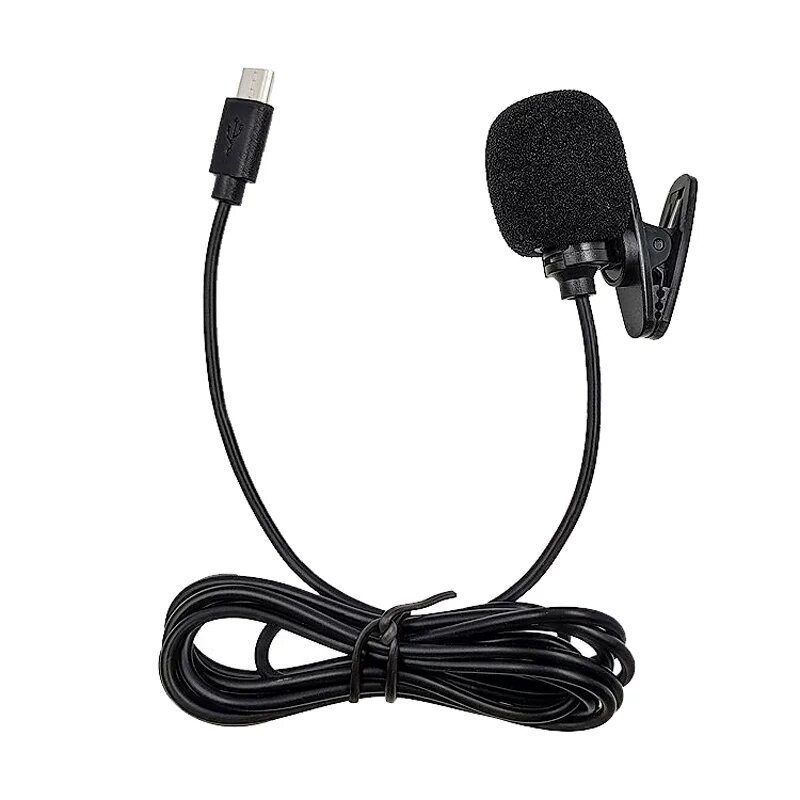 AKASO EK7000pro/B4/B4ProV50X внешний микрофон для спортивной камеры с Micro USB кабелем, проводной, черный для