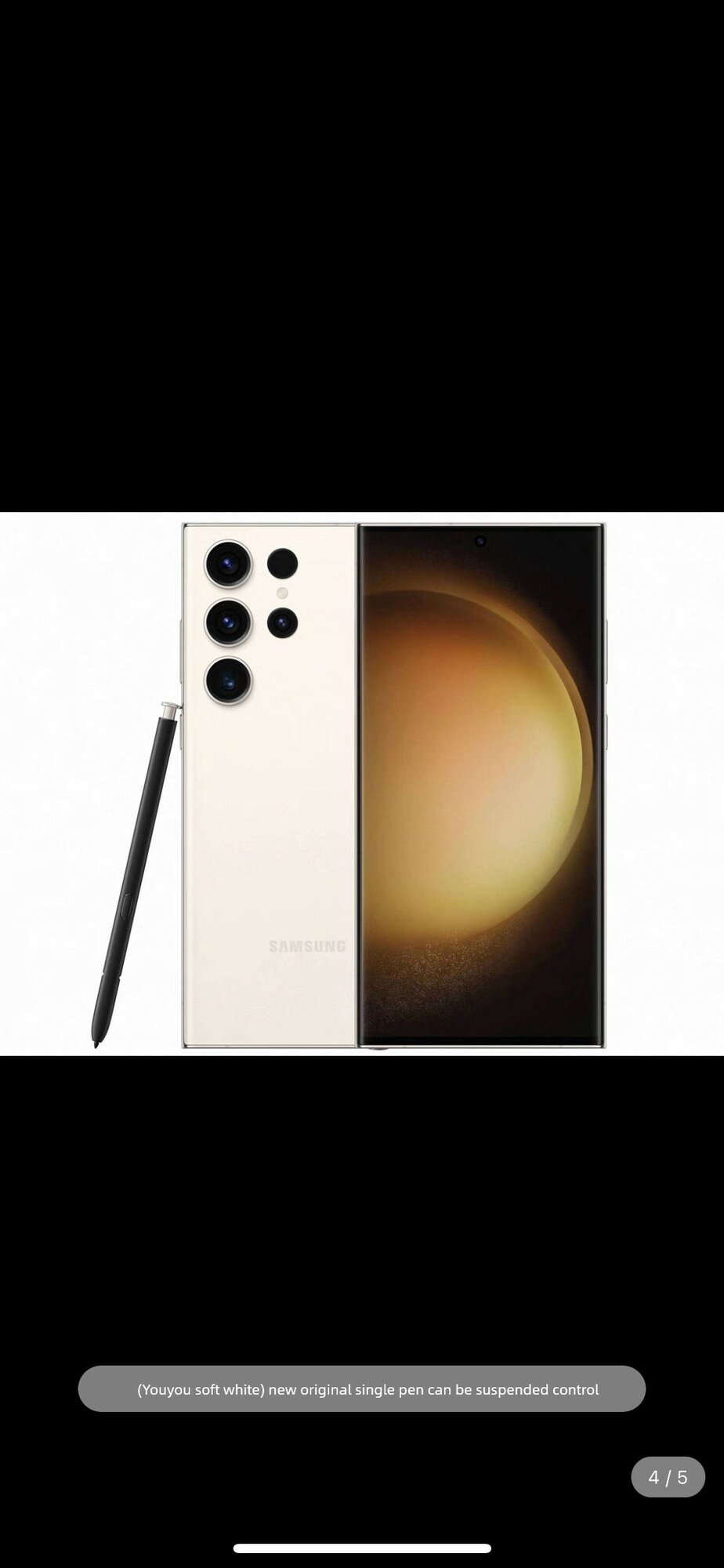 Samsung S23 Ultra S Pen Bluetooth Stylus с функцией подвеса, мягкий белый цвет, оригинальный для сенсорного экрана