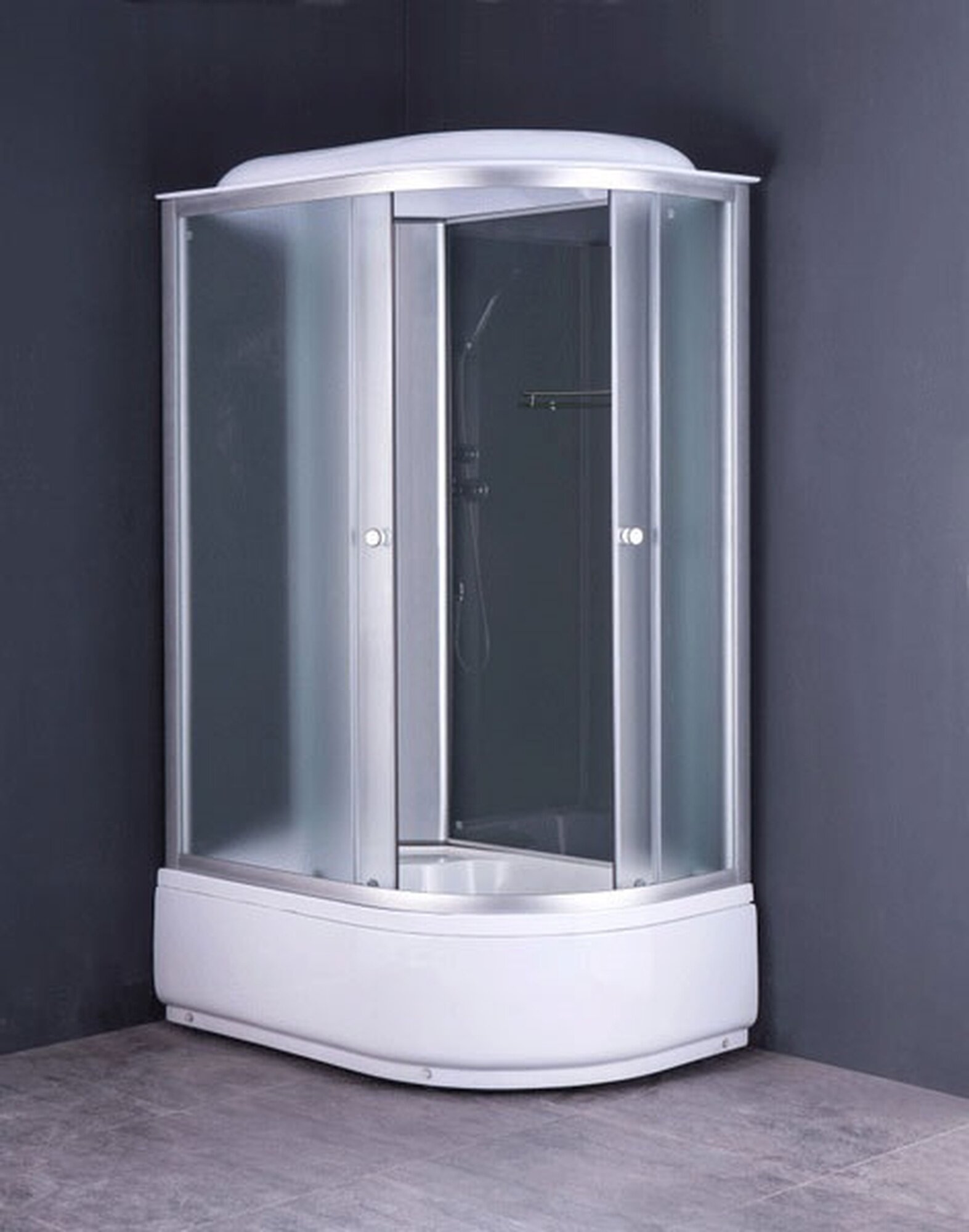 Душевая кабина ASTERA PB 120 L (1200/800/2180) высокий поддон(40см) стекло матовое