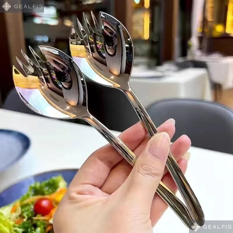Ложка для салата 2 предм. серебристый