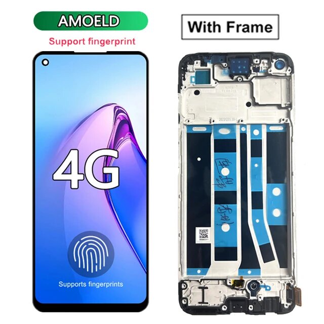 6,43 "A78 Дисплей для Oppo A78 4G ЖК-экран Сенсорная панель Дигитайзер для Oppo A78 4G CPH2565 ЖК-дисплей Запасные части
