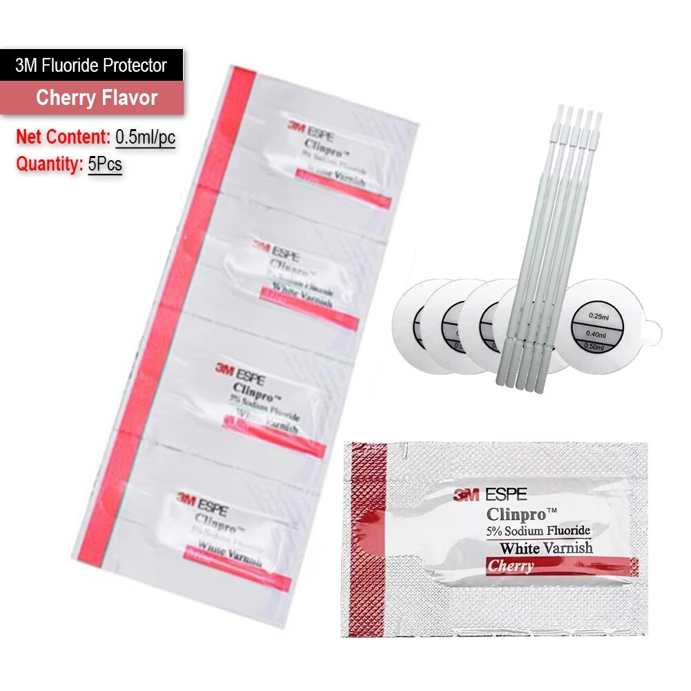 NEWTRY 3М Clinpro белый фтор лак для зубов 3/5 шт 5Pcs-Cherry Flavor