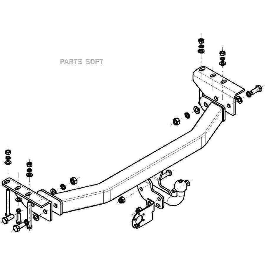 Фаркоп от официального дистрибьютора, AVTOS, артикул MI15