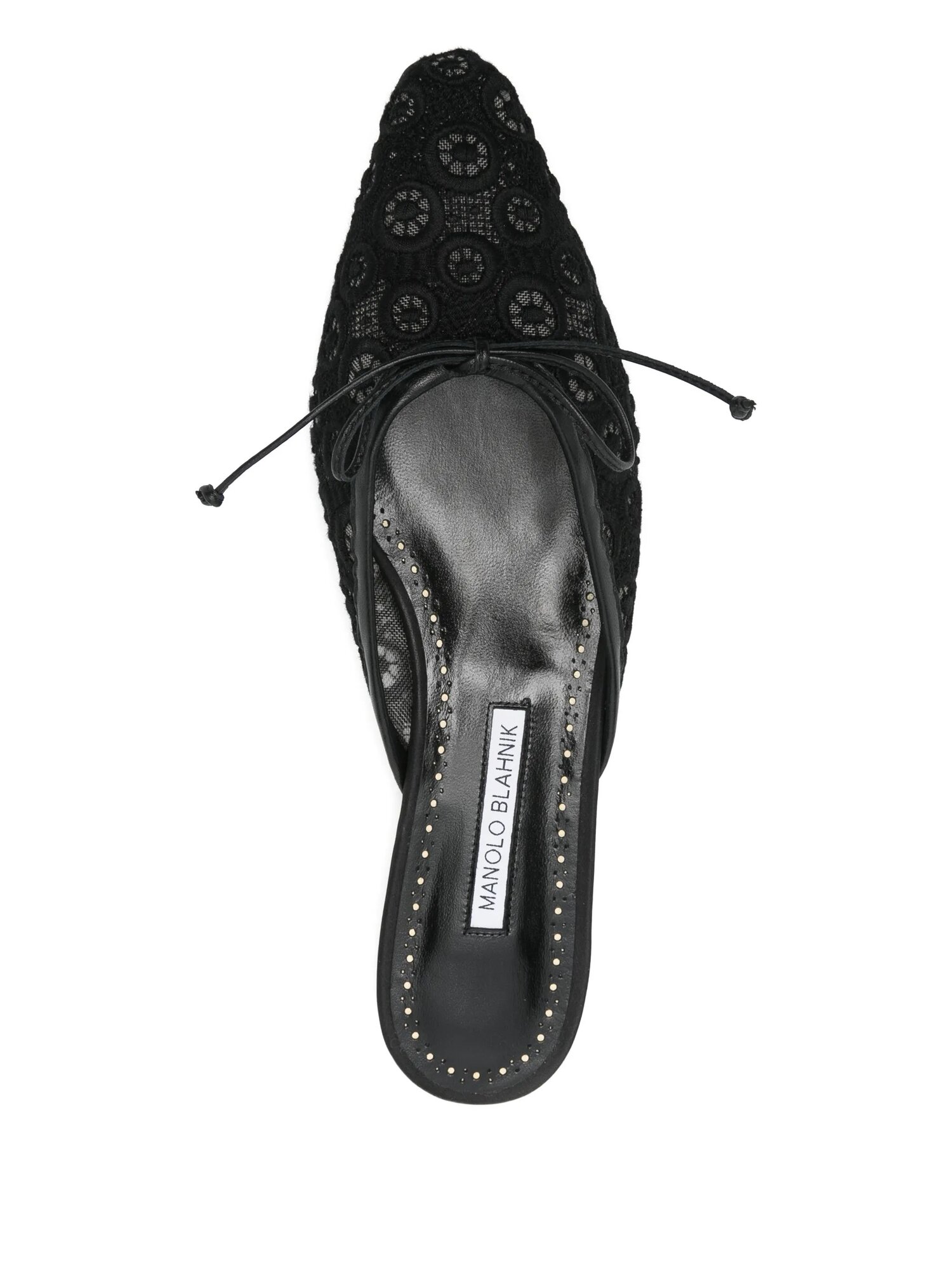 Мюли Manolo Blahnik Ballerimu, размер 38,5, black/black — фото 1