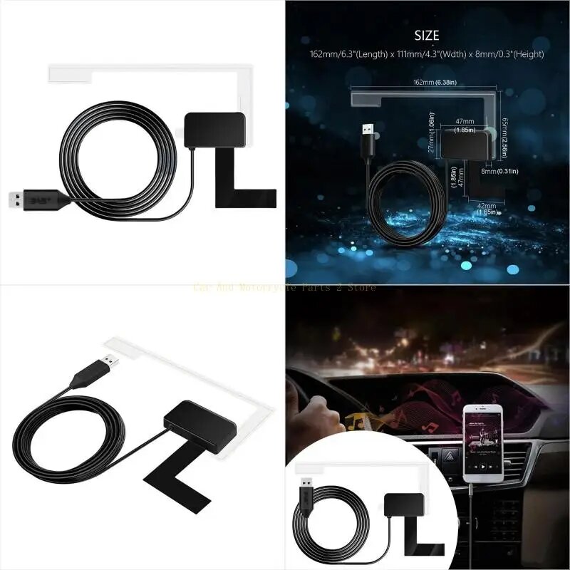 Dab+ Car Radio Pretiver USB Plugs & Play с Prespeption, подходящим для Hifi Transcasts Quick Installation