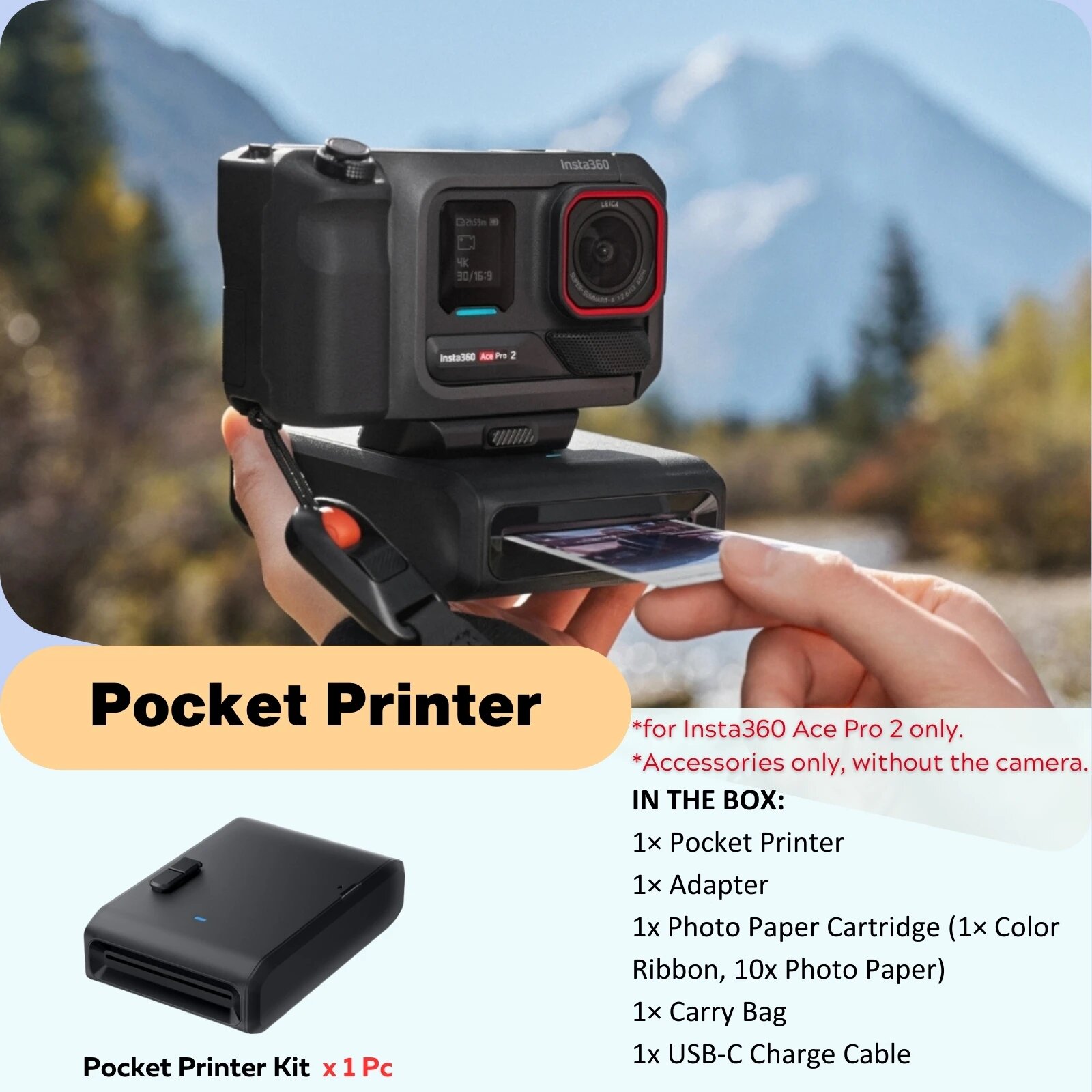 Комплект Insta360 Xplorer Grip Pro для Insta360 Ace Pro 2