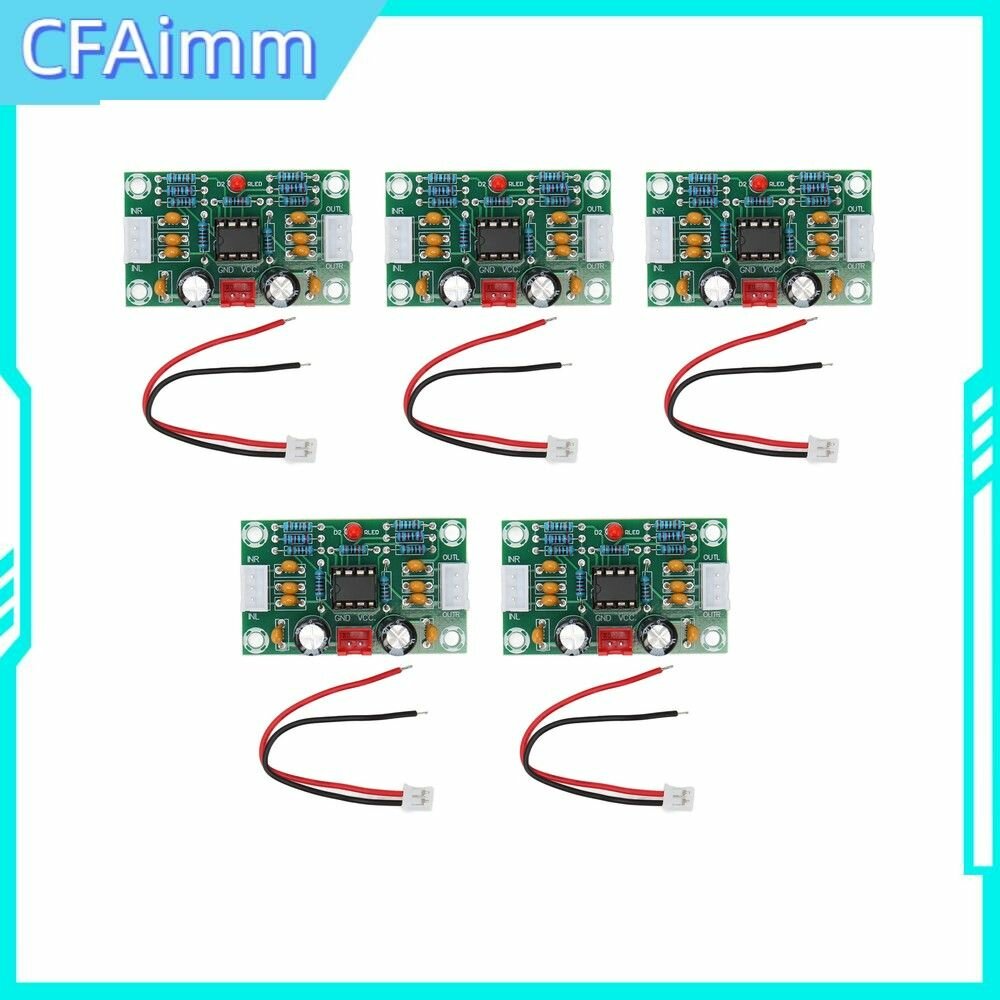 5 шт. плата звукового операционного предусилителя, 5-кратный усилитель, NE5532, цифровая звуковая плата