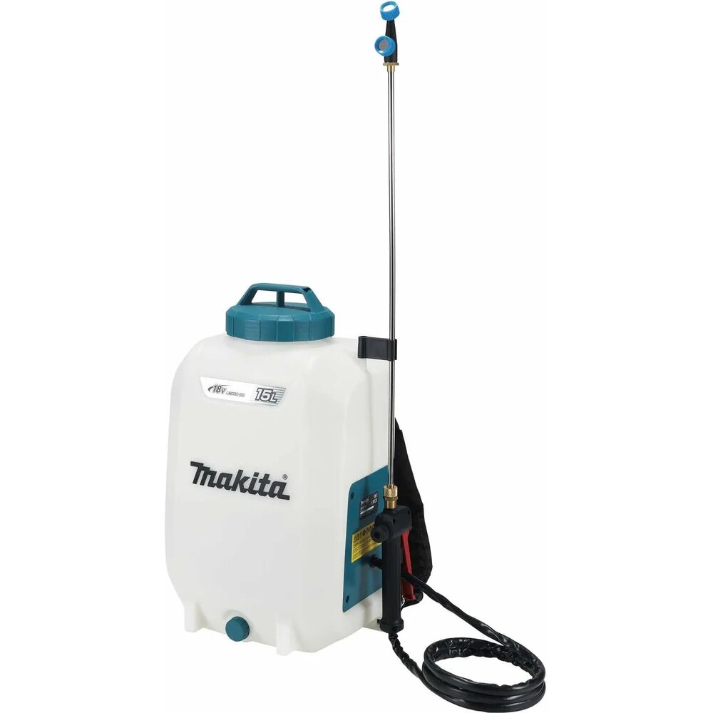Опрыскиватель аккумуляторный Makita LXT 18 В, объем бака 15 л, 5 бар, шланг 1.7 м, двойная форсунка DUS158Z
