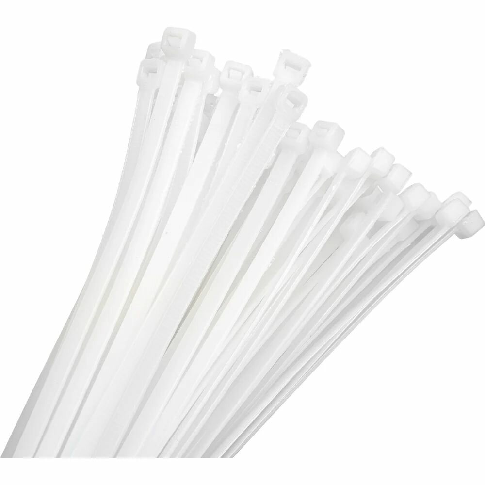 Нейлоновая стяжка Rucelf 5x400 мм белые 100 шт. СТБ-5x400-Б 00-00006811