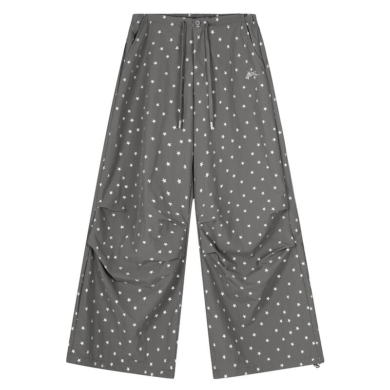 MON Унисекс Джинсы Американские Винтаж Пэч Расширенные Вайб Свободные Деним, Размер_M