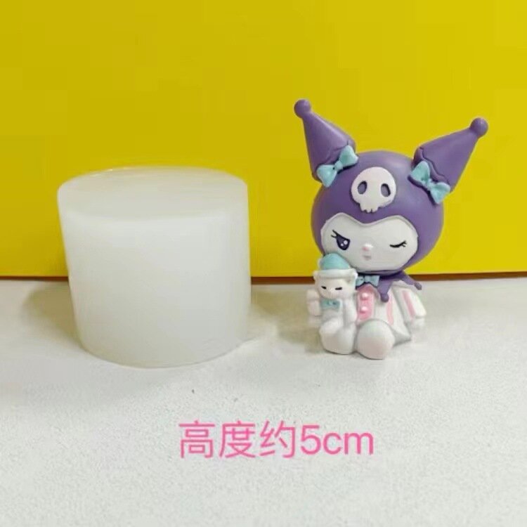 Медвежонок Куроми белая непокрашенная фигурка 5 см детский поделочный набор ручной работы для рисования