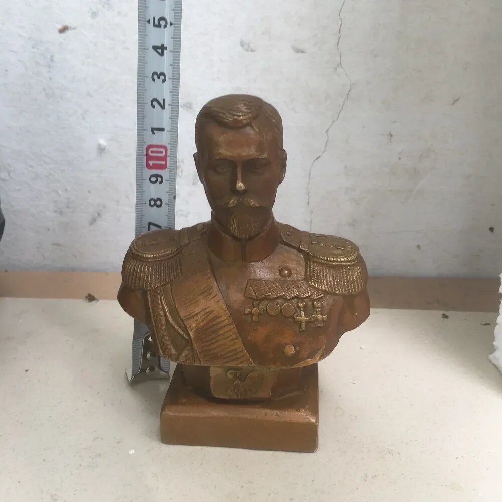 Бюст императора Николая II из меди nicholas ii