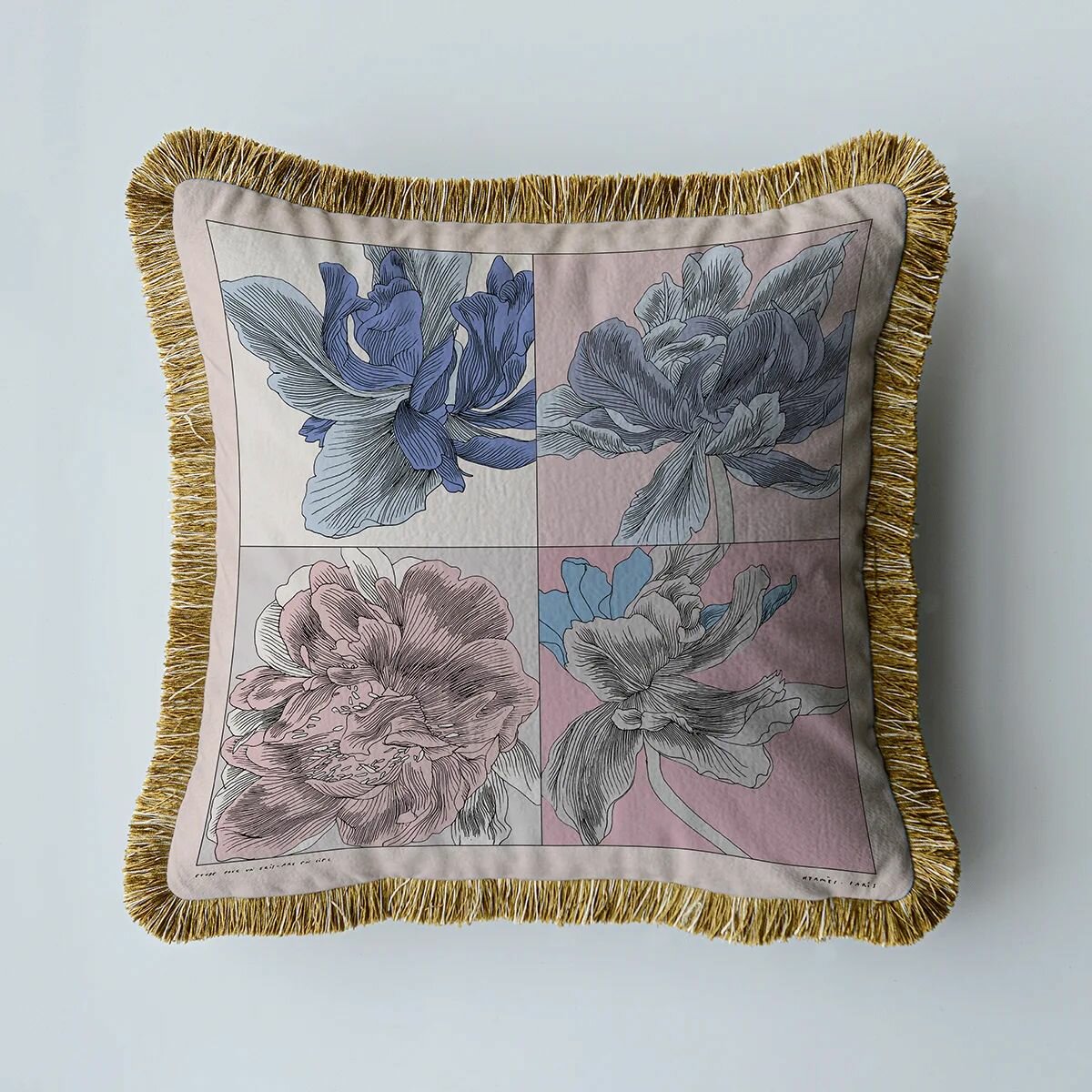 Двусторонняя наволочка с принтом, круглая декоративная подушка-трофей, чехол для подушки на диван, 45х45 см