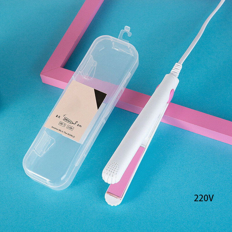 Мини плойка с мини зажимом керамическая внутренняя скошенная 16 мм-20 мм диаметр белая eu