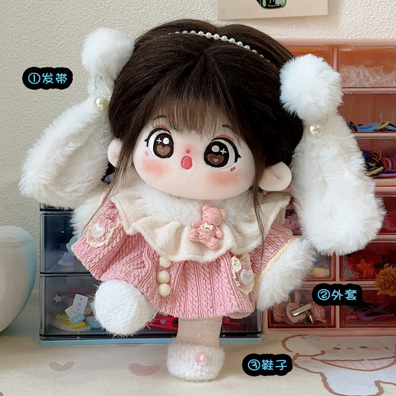20 см хлопковая кукла девочка с каркасом, одежда для куклы, обнаженная кукла, игрушка для переодевания, подарок, в наличии