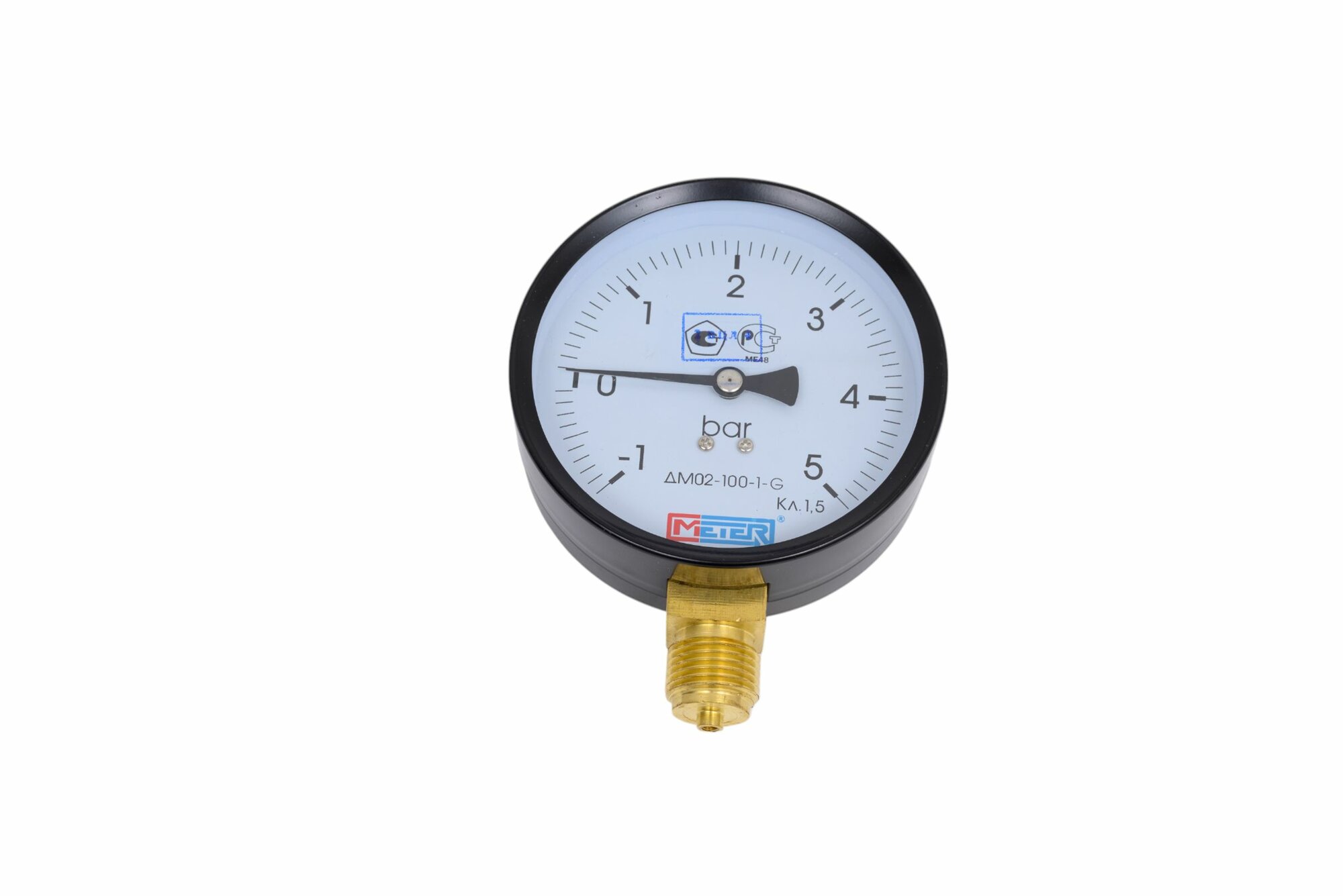 Манометр метер ДМ 02-100-1-G Р -1.5 бар G1/2 кл.1.5 684