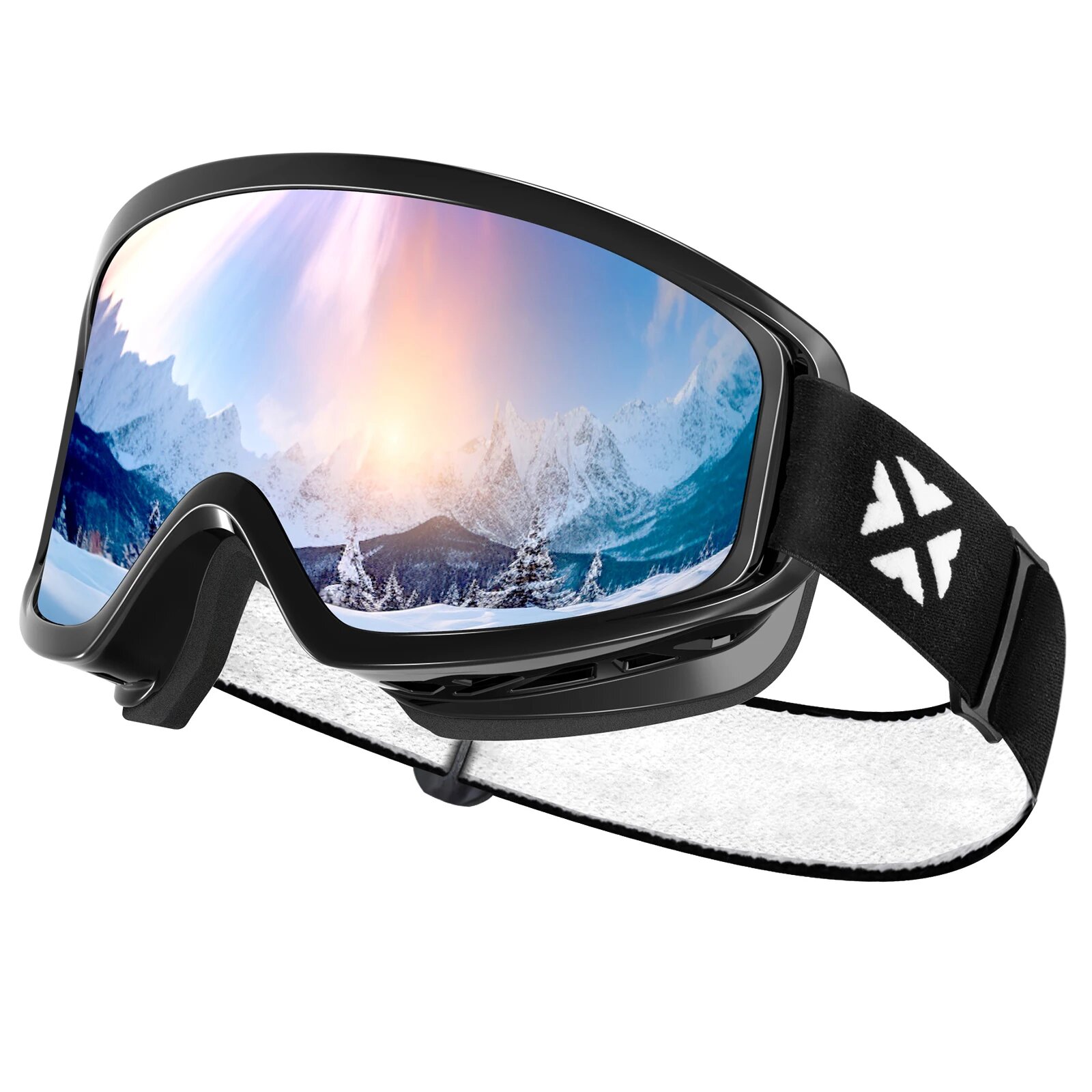 Лыжные очки MAX JULI M7 черные C2 black sliver