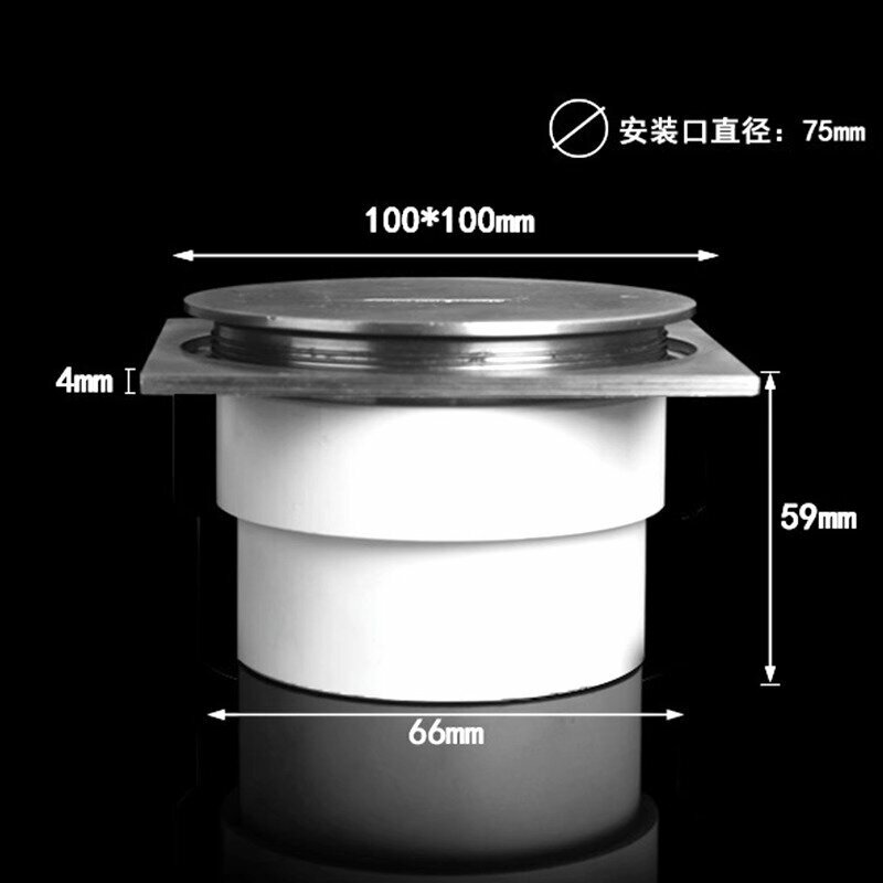 Дренажный отверстие Juyuan из нержавеющей стали 304, уличный балконный дренаж, устойчивый к запахам, канализационная труба, стандартная модель для инженерных работ