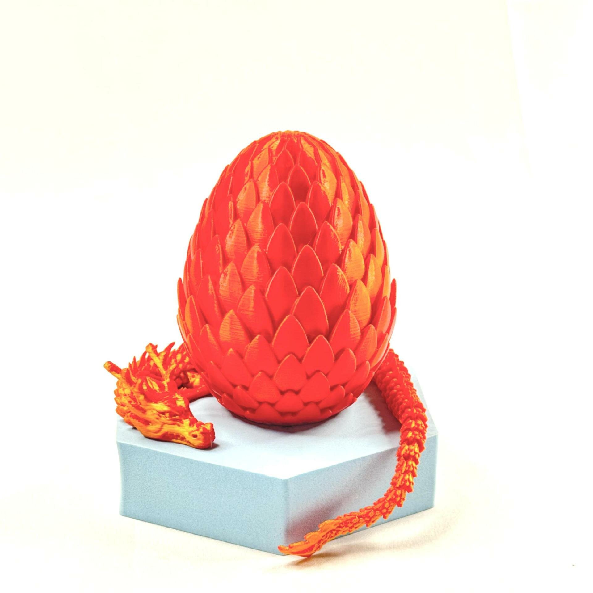 Горячая продажа 3D-печатного драконьего яйца с бесшовным шарниром, набор фигурок дракона, красочное украшение, симуляционная модель