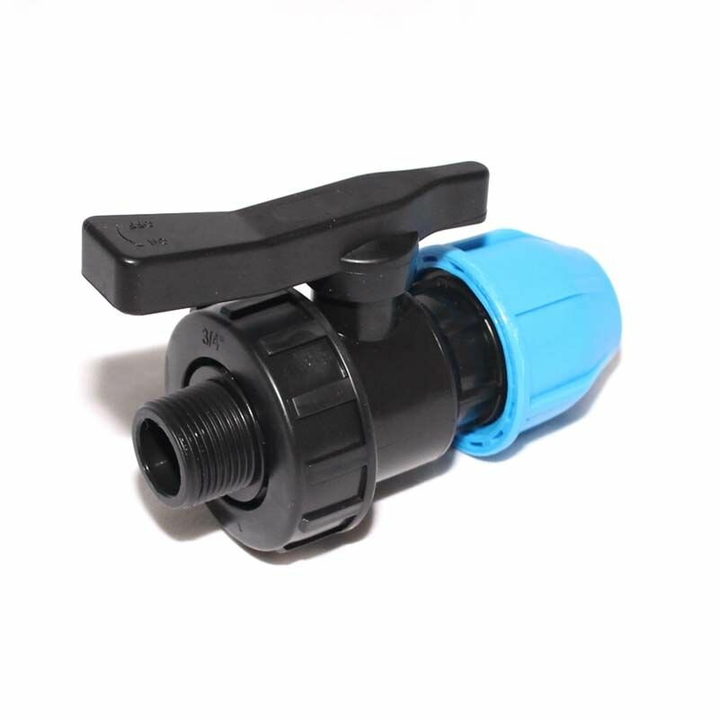 Шаровый кран компрессионный СВК ПНД нар. резьба 32x1 Н0000017818