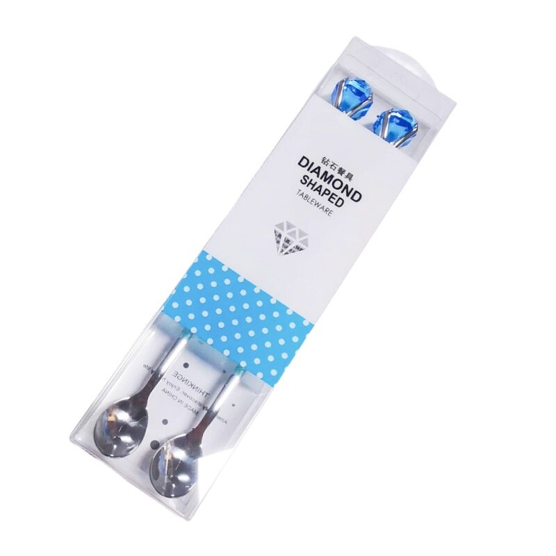 Трансграничная Алмазная ложка для смешивания длиной 22 см креативная ложка для чая с молоком акриловая ложка из