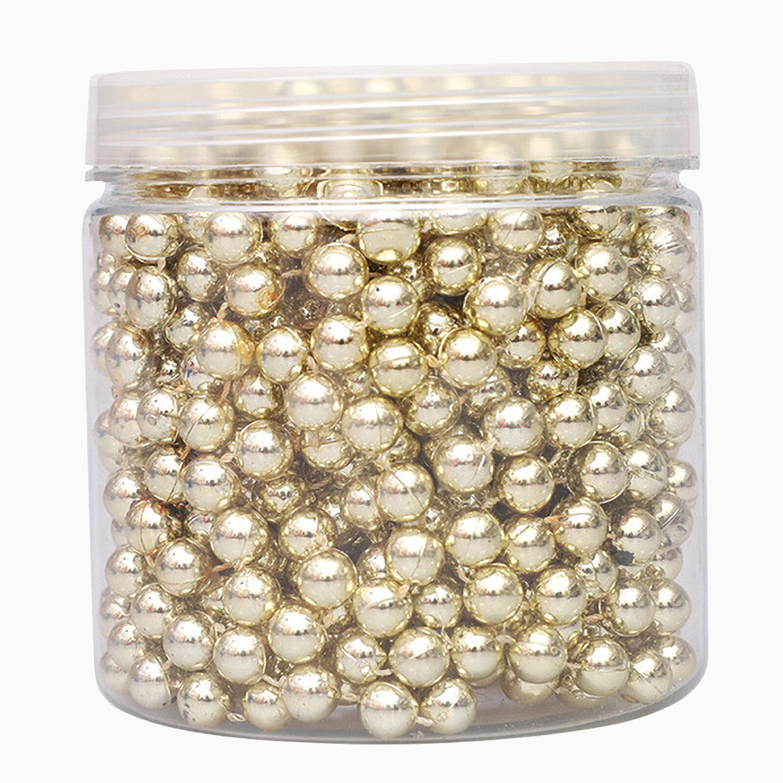 26FT Гирлянда из шаров для рождества, Shatterproof, Пластиковые шары, Петлевой цепочек из ниток, Декор для рождественской ёлки, Декор для вечеринок, Цвета: Золотой, Серебряный, Синий, Красный, Материал: Пластик, Нейлон, Длина: 8м / 26.24ft, Размер