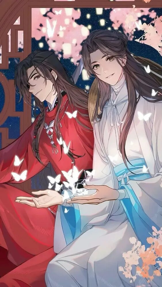 Алмазная Мозаика "Благословение Небожителей Аниме" 40X50 См Алмазная Вышивка / Картина Стразами Подарков / Украшения