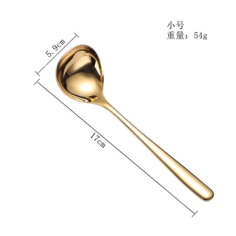 Утолщенная ложка для супа из нержавеющей стали 304, интернет-знаменитость, корейский стиль, большая ложка для горячего супа, кухонные принадлежности, ложка из нержавеющей стали