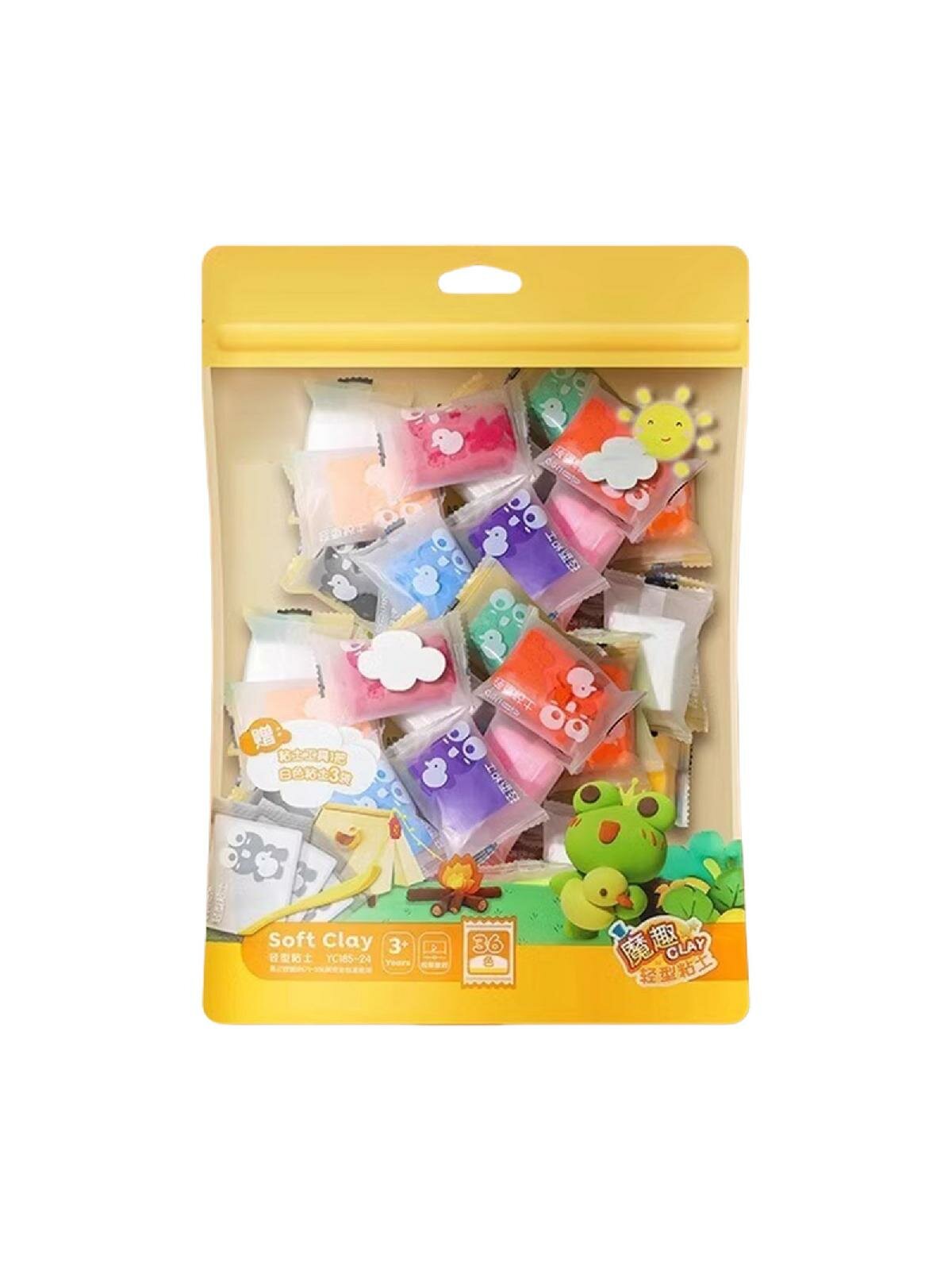 Сверхлегкий глиняный нетоксичный детский пластилин 36 цветов для малышей
